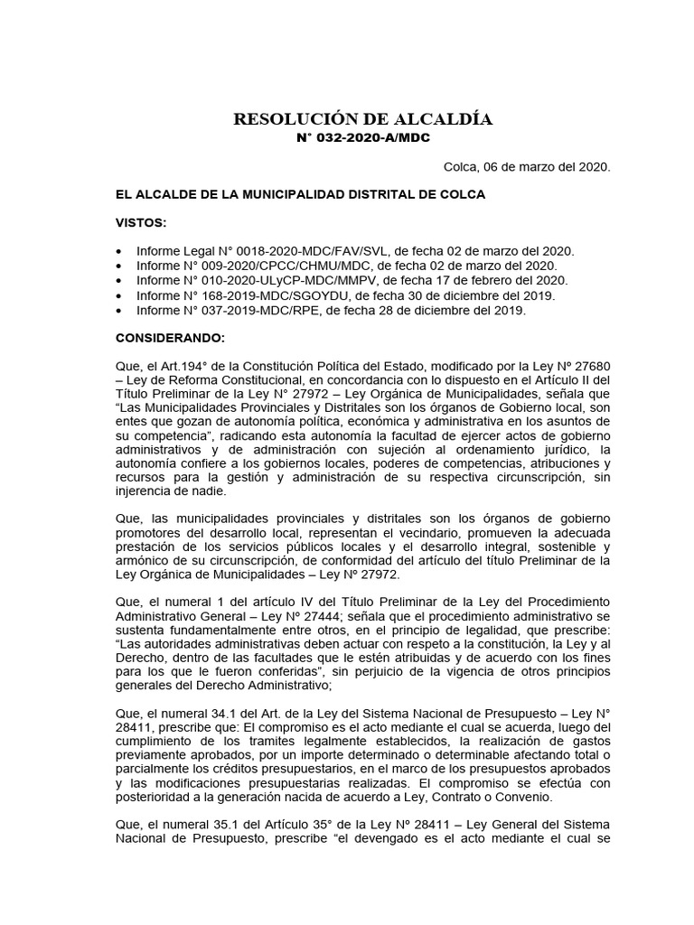 032 - Reconocimiento de Deuda | PDF | Pagos | Presupuesto