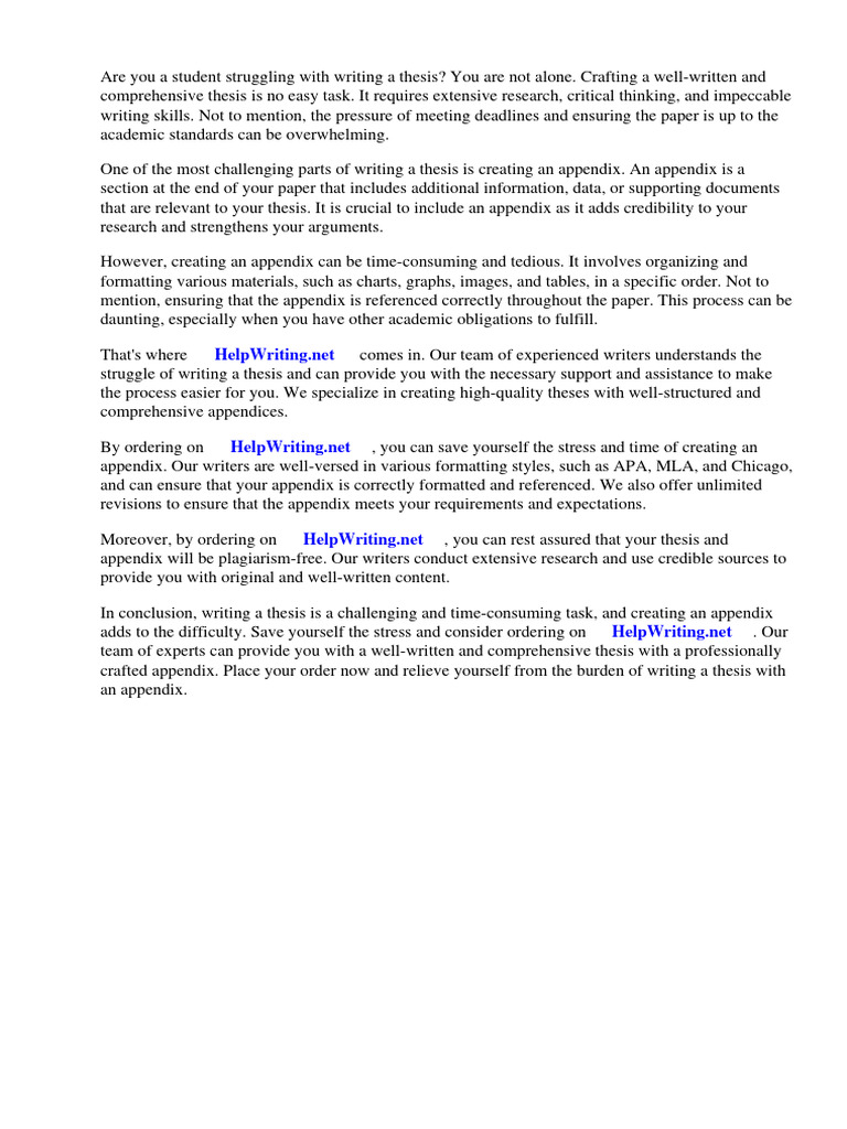 Term Paper With Appendix | PDF | Apa Style | Citation