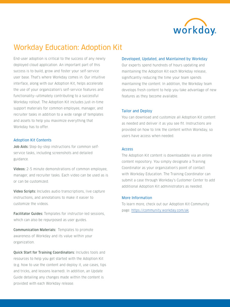Datasheet Workday Knowledge Management Adoption Toolkit | PDF | Cyberspace | Computing