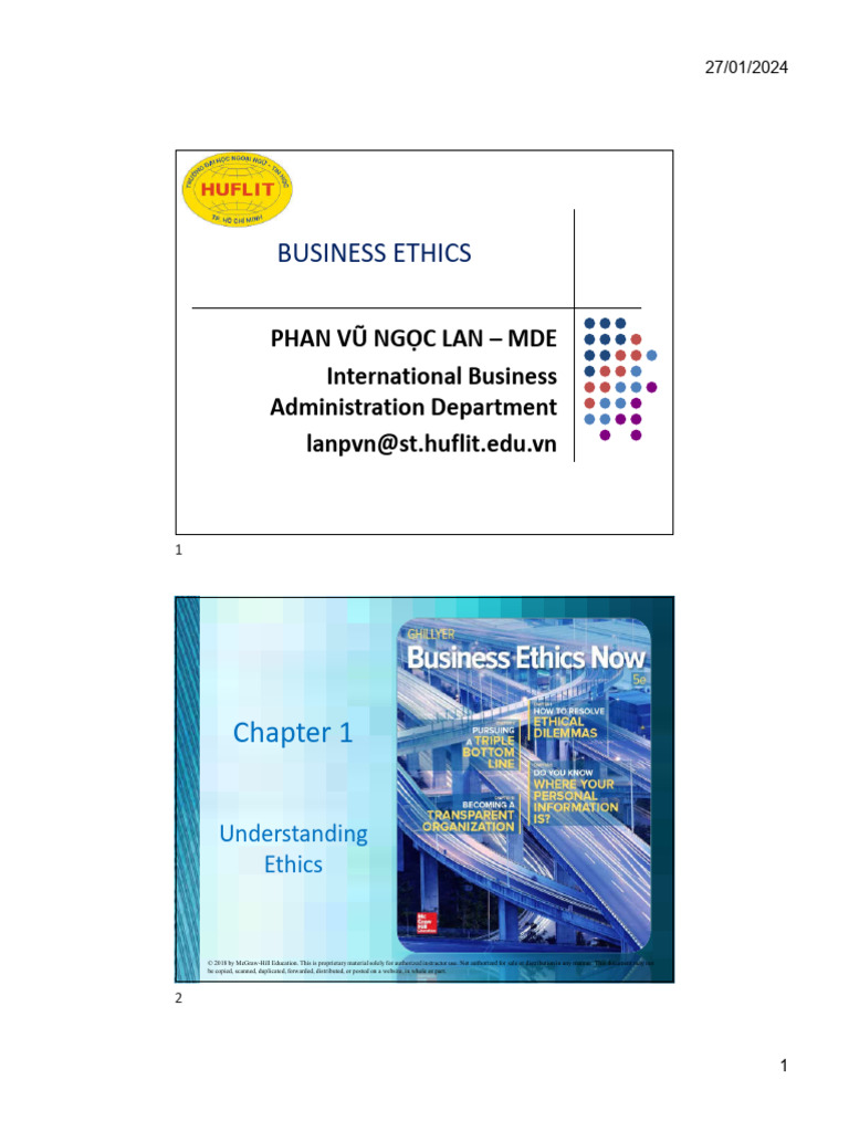 Chap 1 Understanding Ethics | PDF | Utilitarianism | Virtue Ethics