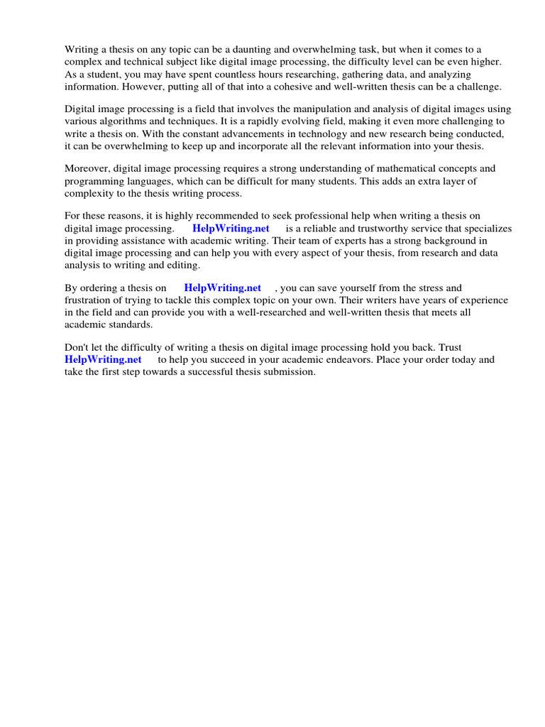 Term Paper On Digital Image Processing | PDF | Digital Image | Image