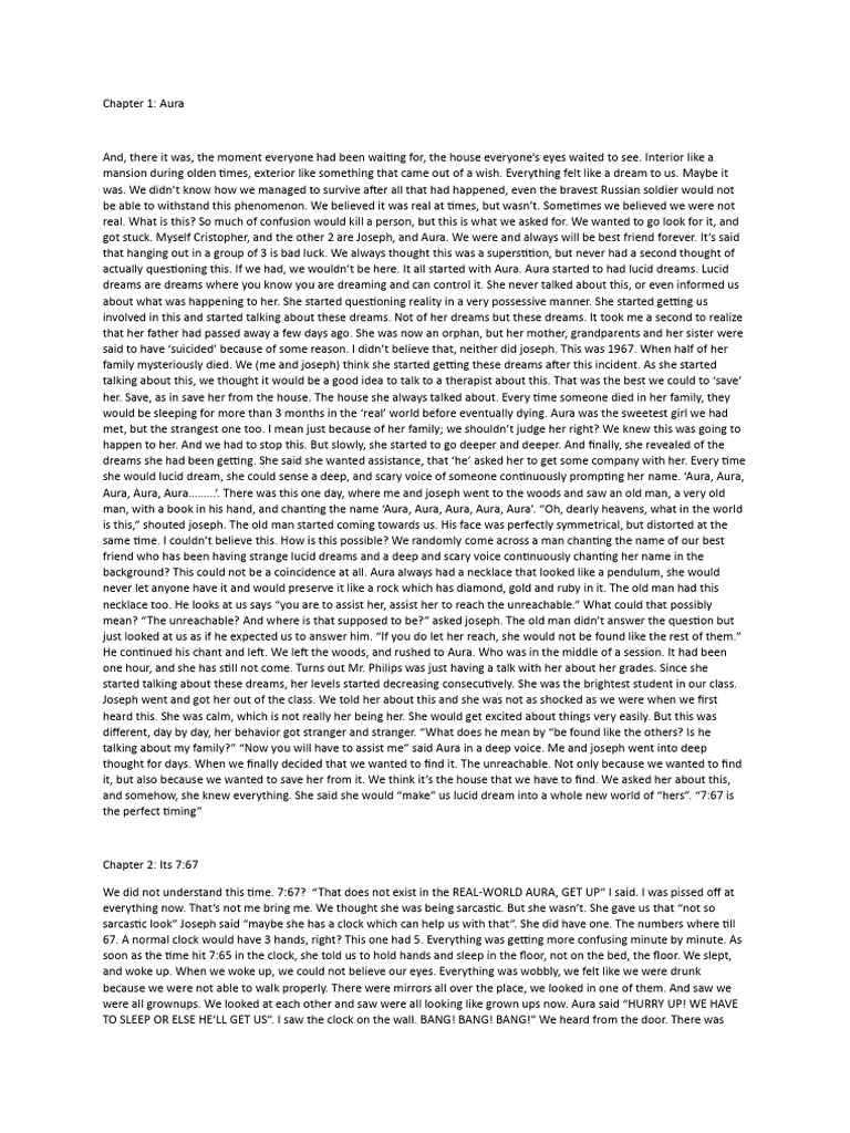 Criterion B and C | PDF | Dream