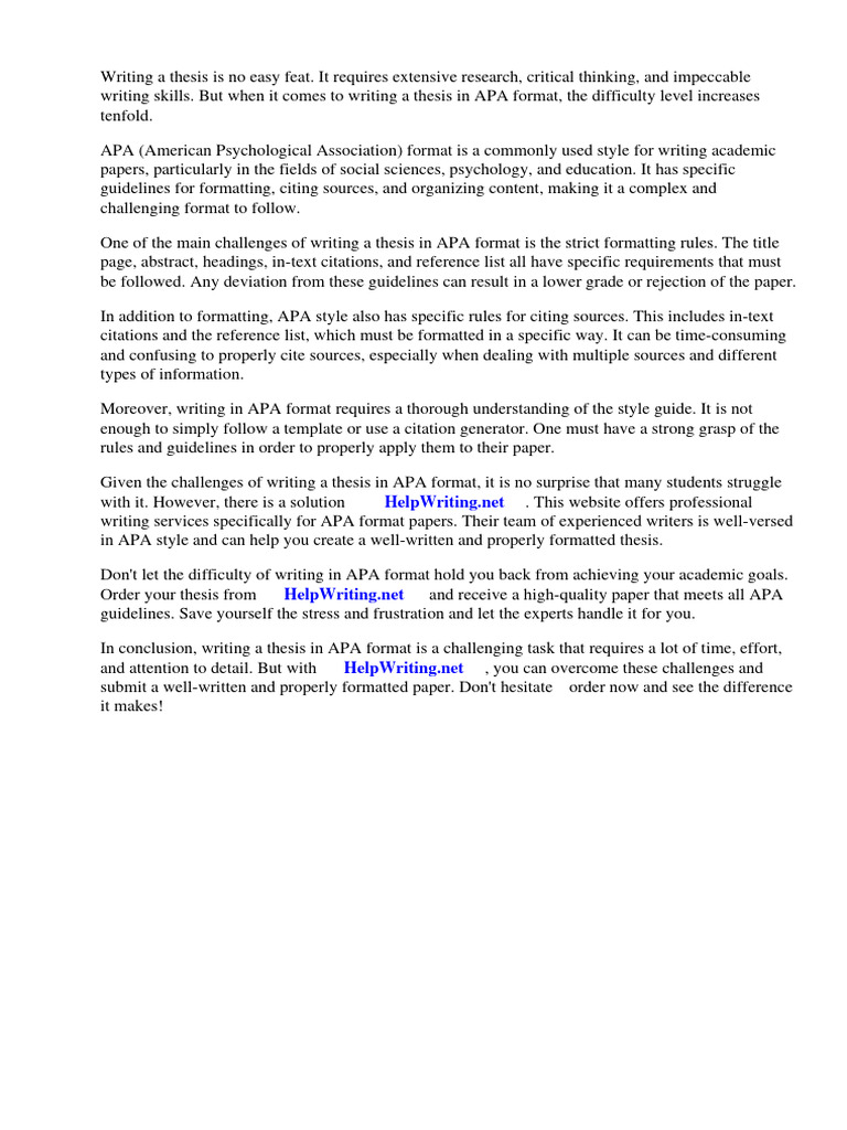 Apa Format For Term Paper Writing | PDF | Apa Style | Citation