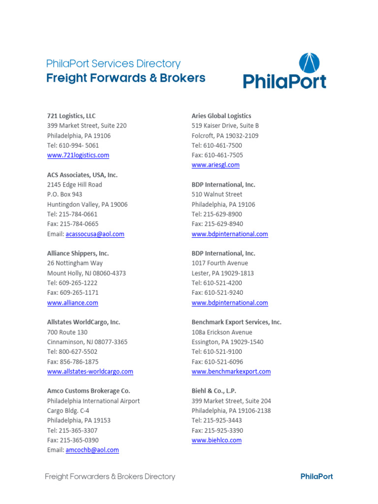 Freight Forwarders Feb 2019 | Download Free PDF | Cargo | Freight Transport