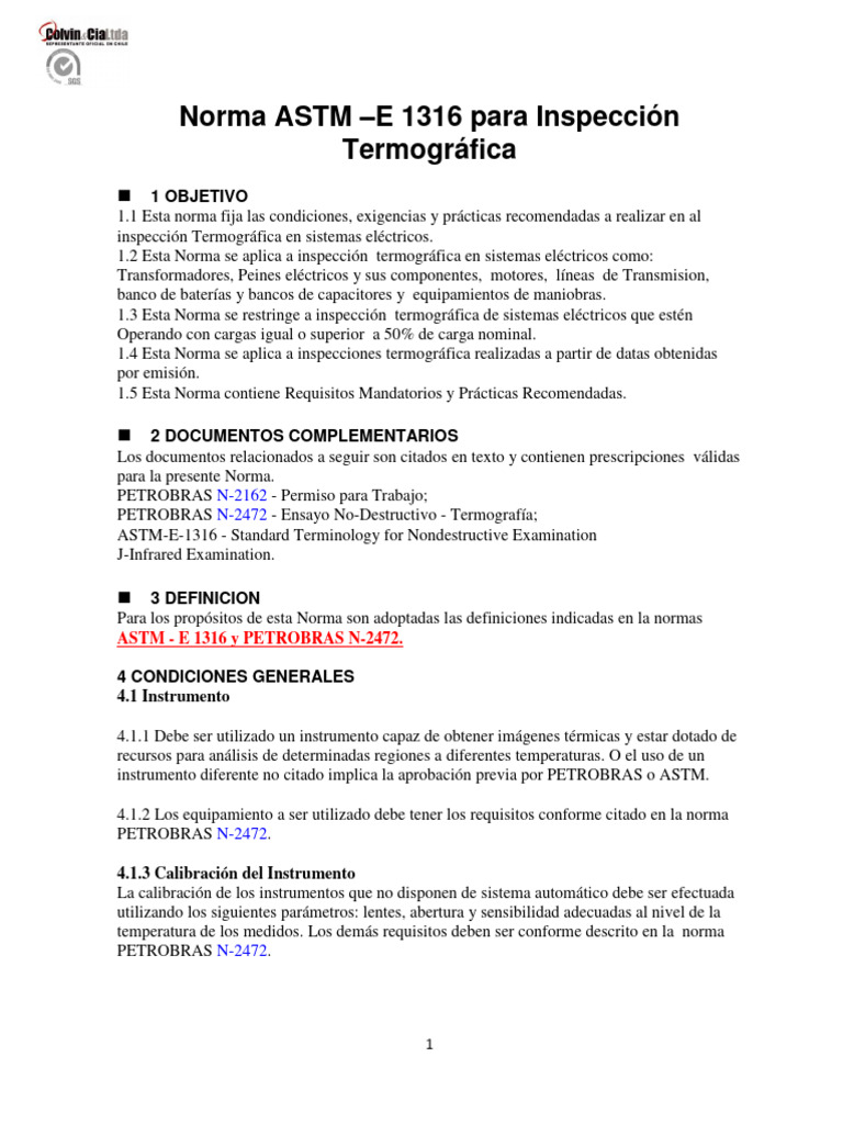 ASTM-E 1316 Esp | PDF | Temperatura | Aislador (Electricidad)