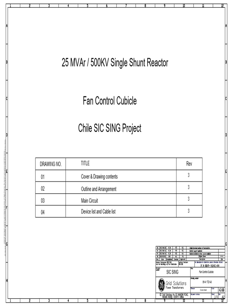 B141TZ143D03 - Fan Control Cubicle | PDF | Electric Power ...