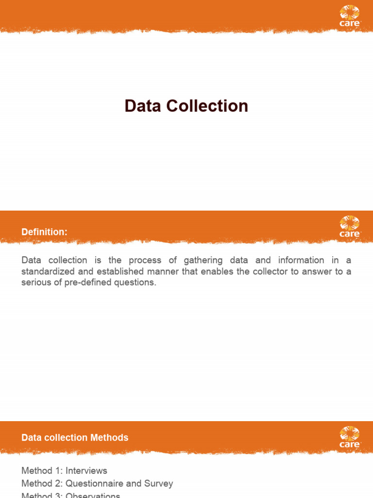 Data Collection Methods | PDF | Survey Methodology | Interview