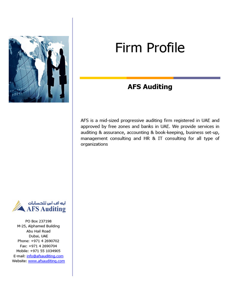 AFS Profile 27 Dec 2015 | PDF | Audit | Accounting