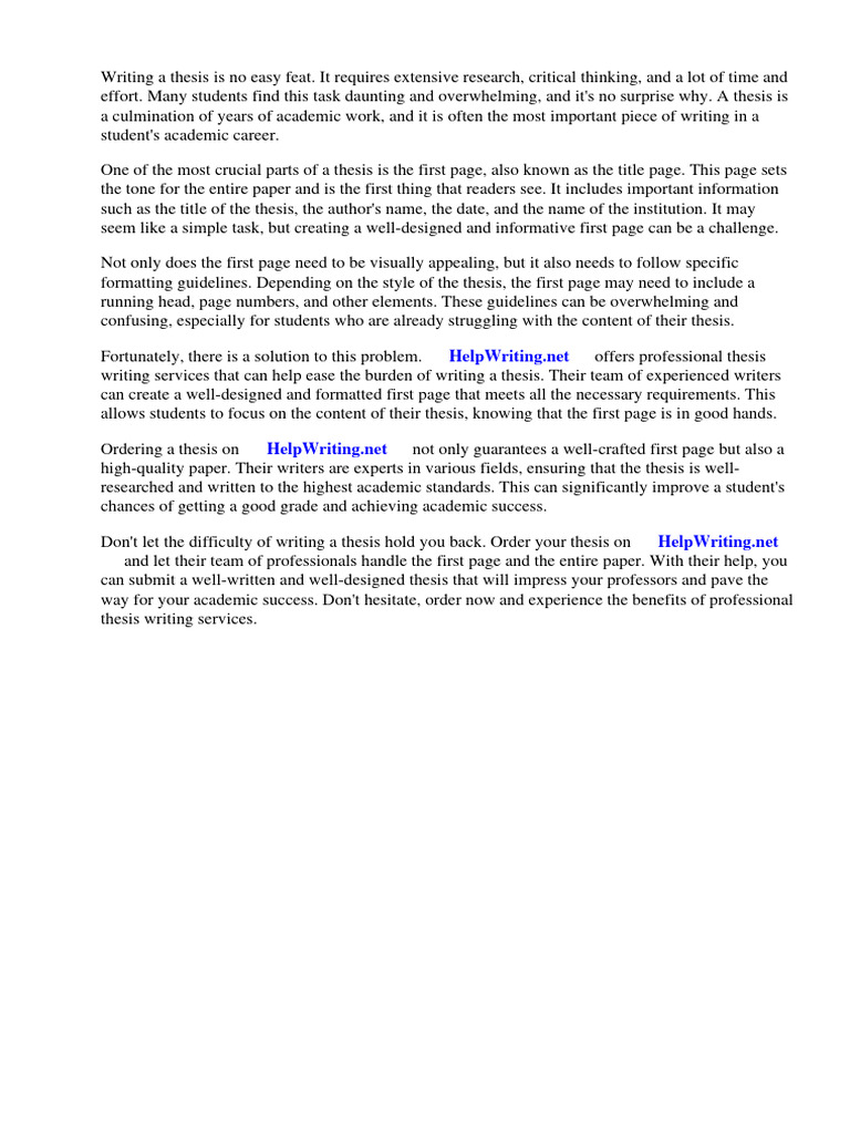 Term Paper First Page | PDF | Essays | Information