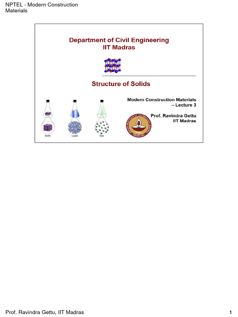 03 Structure of Solids | PDF
