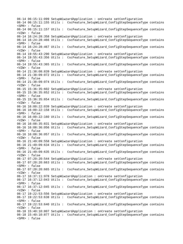 Setup Wizard Configuration Logs | PDF