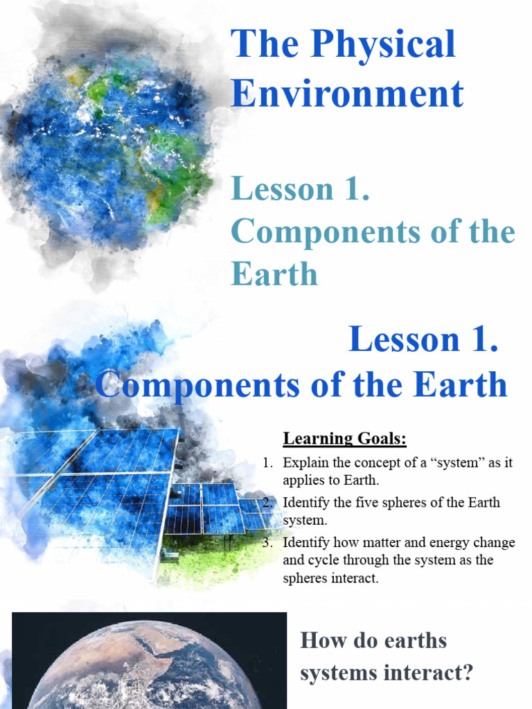 1 - Components of The Earth | PDF | Earth Sciences | Earth