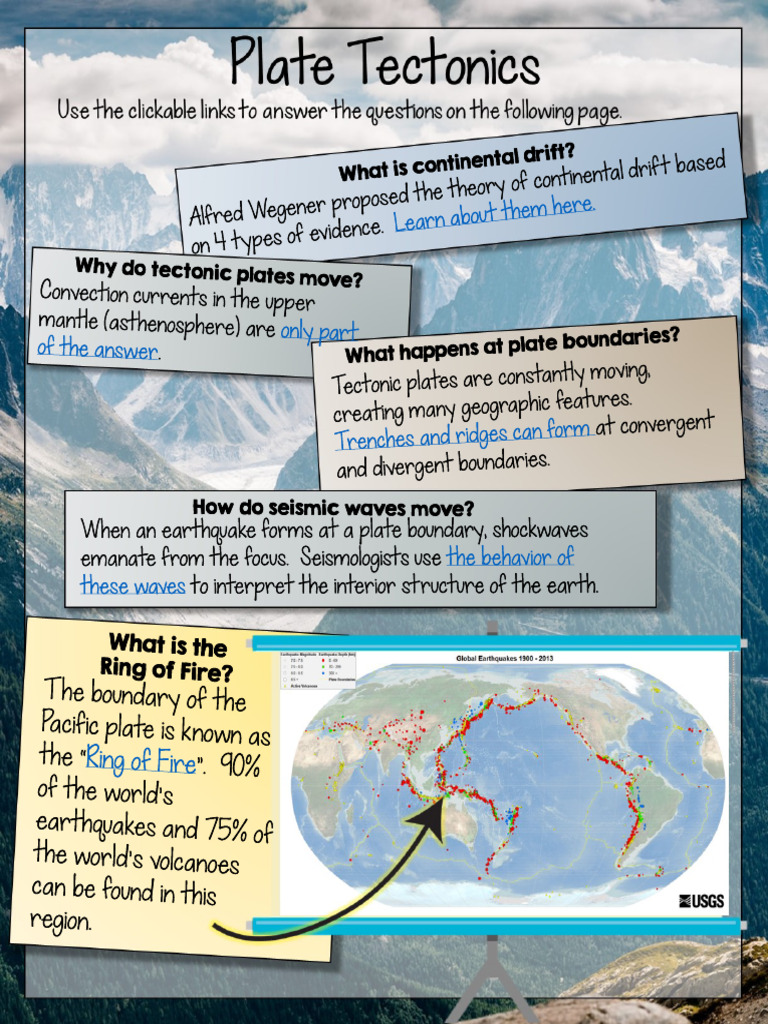4 - Plate Tectonics Webquest | PDF