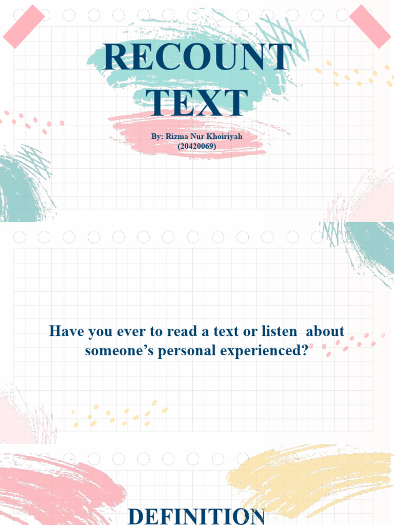 Recount Text Micro | PDF | Linguistics | Grammar