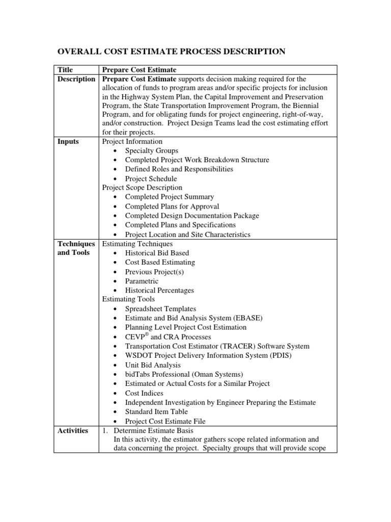 Effort Estimate Template6 | PDF | Production And Manufacturing | Business