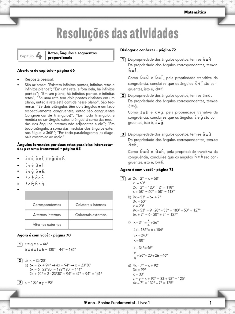 2022_9A_MAT_L1_C4 | PDF | Triângulo | Geometria Euclidiana
