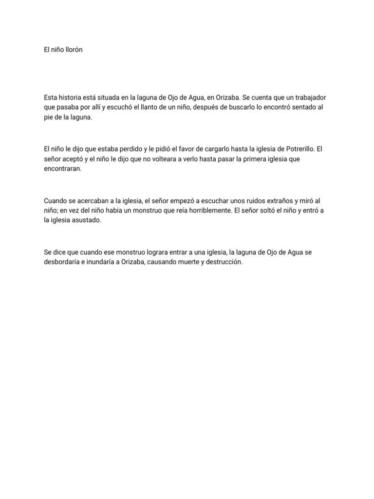 El Niño Llorón-WPS Office | PDF | Religión y espiritualidad