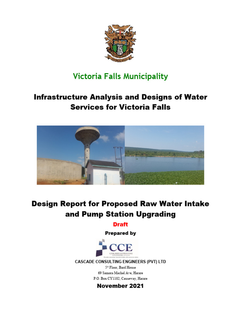 Raw Water Intake Design Report - 22 10 22 | PDF | Pump | River