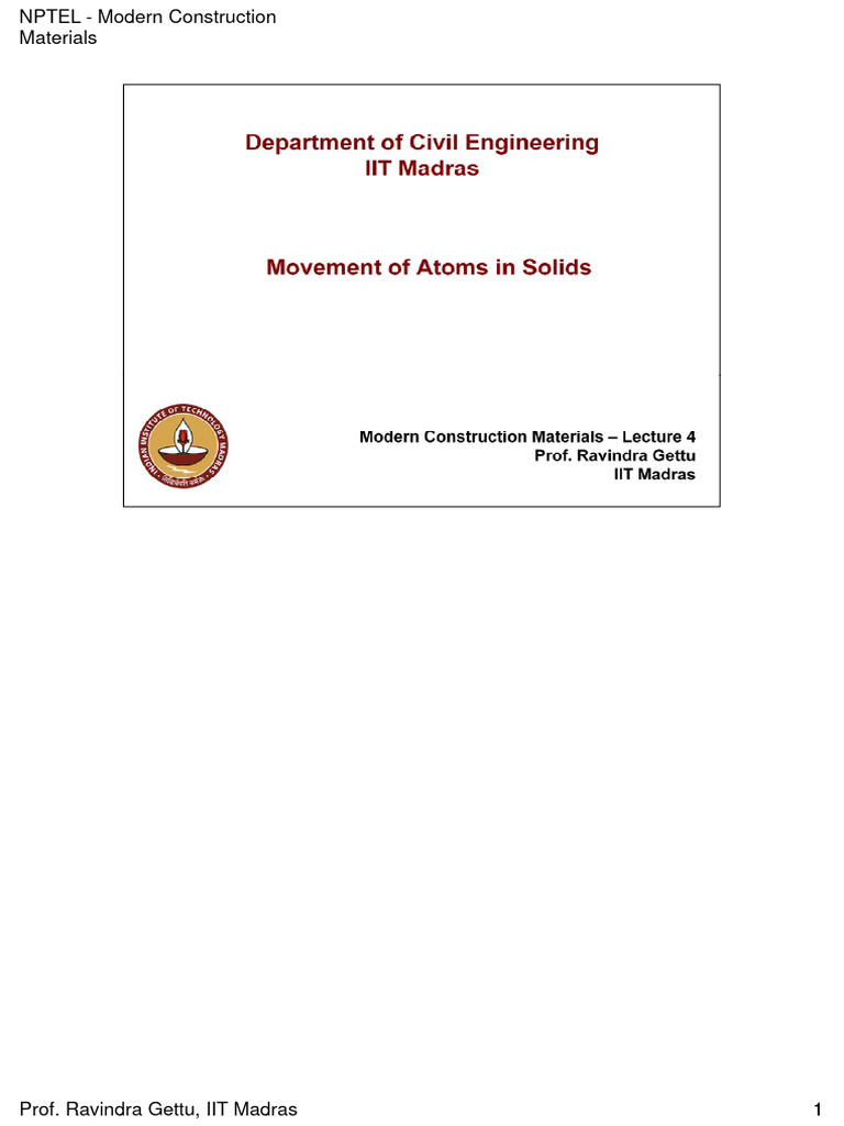 04 Movement of Atoms | PDF