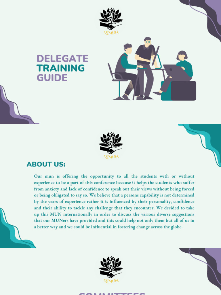 Delegate Training Guide | PDF | Politics