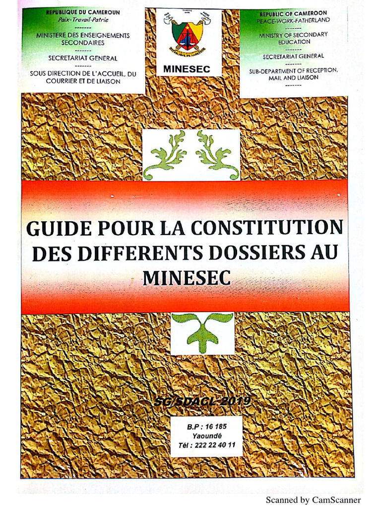 Guide Constitution Dossier Minesec | PDF