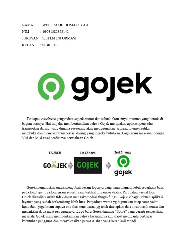 Evolusi Logo dan Pemosisian Gojek | PDF