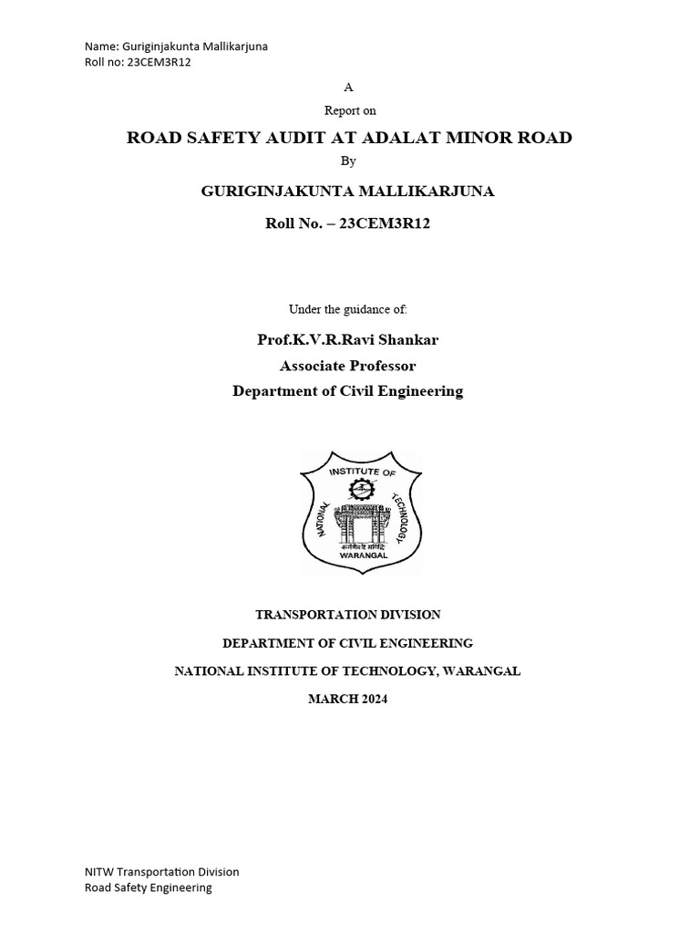 RSA@R12 | PDF | Traffic | Road