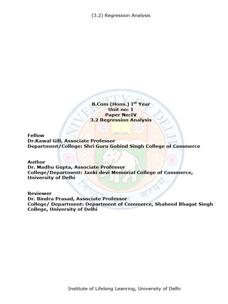 Regression Analysis | Download Free PDF | Linear Regression | Regression Analysis