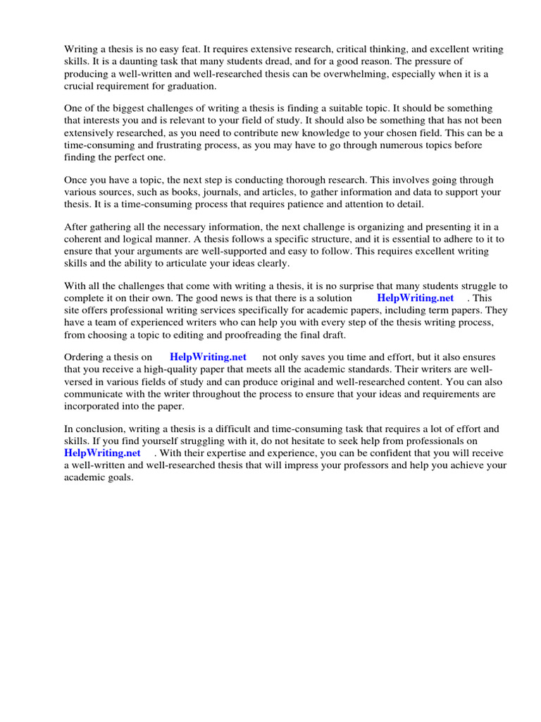 Term Paper Pattern | PDF | Essays | Thesis