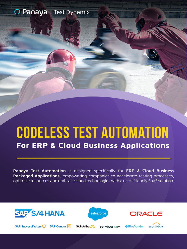 Panaya Test Automation Datasheet | PDF | Automation | Enterprise ...