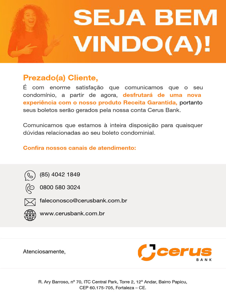 Boletos Condominiais Cerus Bank | PDF