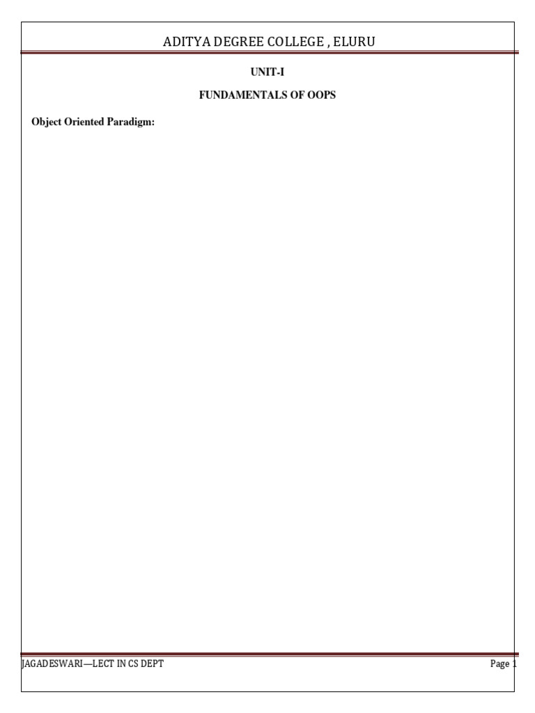 II BCA JAVA NOTES(3.5 UNITS) | PDF | Java (Programming Language ... II BCA JAVA NOTES(3.5 UNITS) | PDF | Java (Programming Language ...