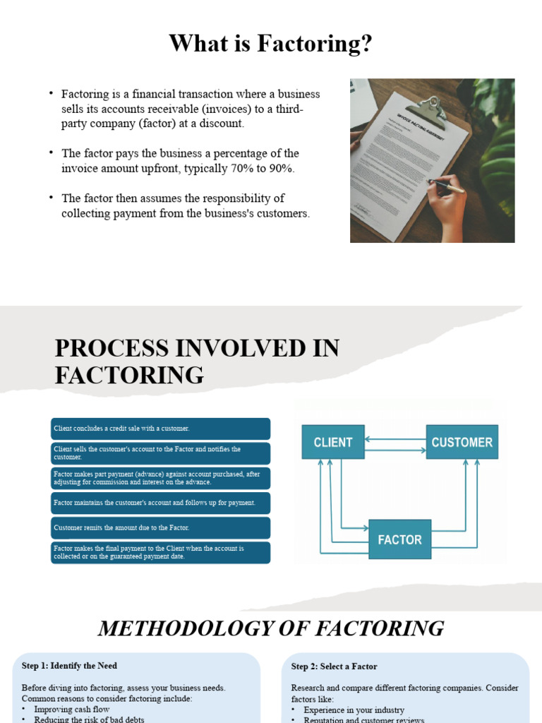 Presentation 5 Pdf Factoring Finance Business