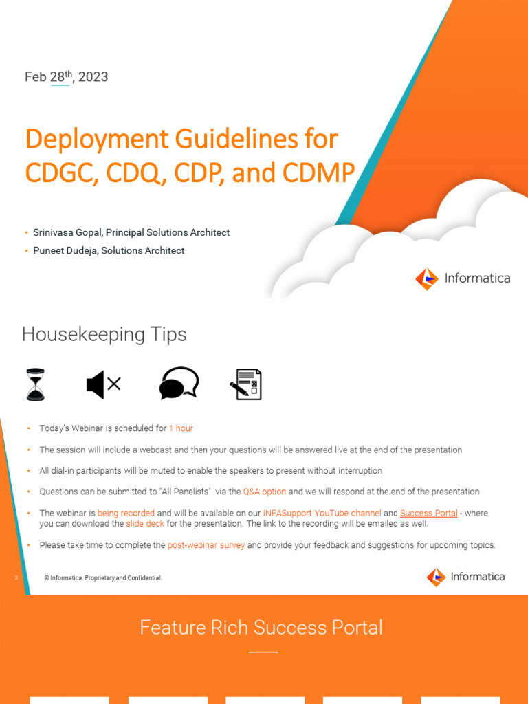 Deployment Guidelines For CDGC, CDQ, CDP, and CDMP | PDF | Cloud Computing | Transport Layer ...