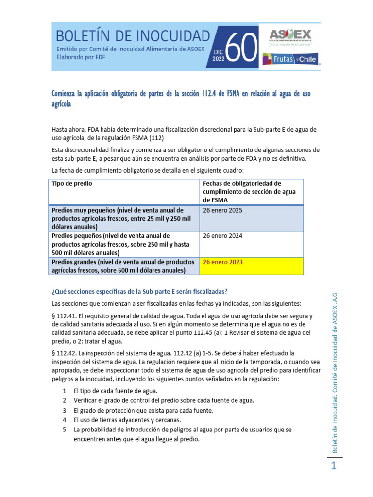 boletin_de_inocuidad_60 | PDF | Agua | Virus