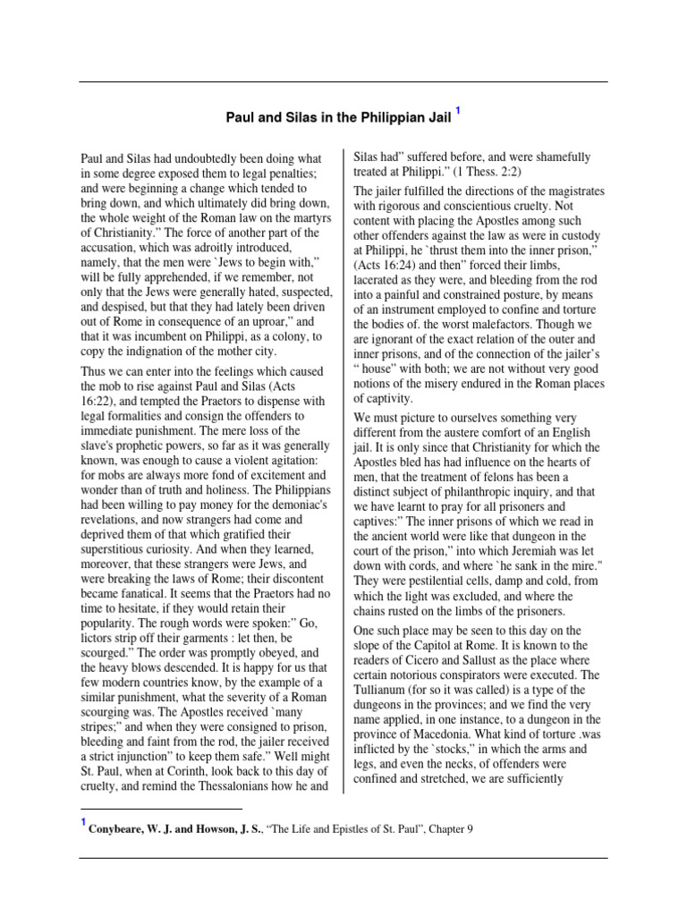 Paul&silas Prison | PDF | Paul The Apostle | Saint Timothy