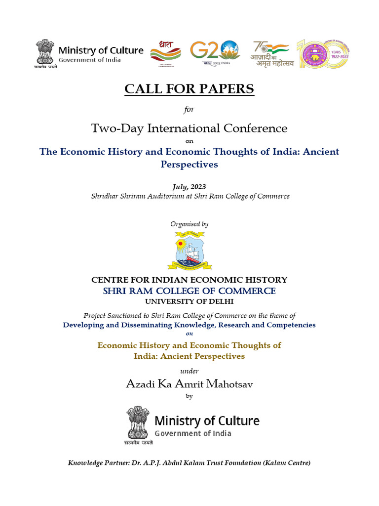 SRCC Call For PaperS | PDF | Abstract (Summary)