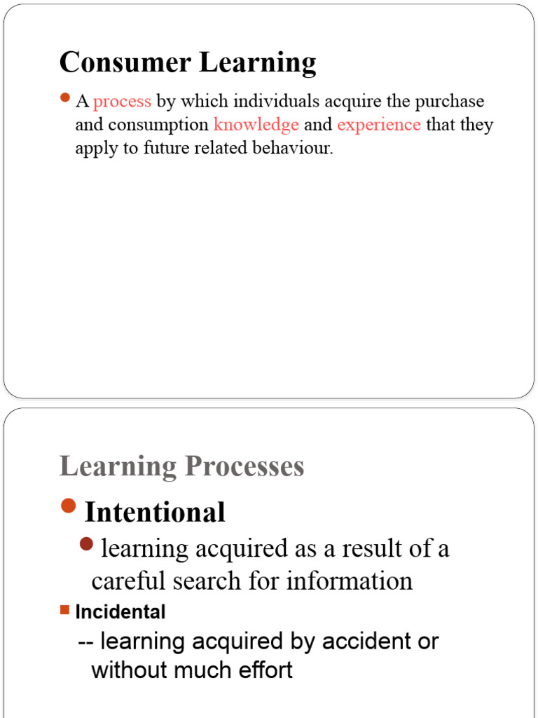 CB - Learning | PDF | Classical Conditioning | Learning