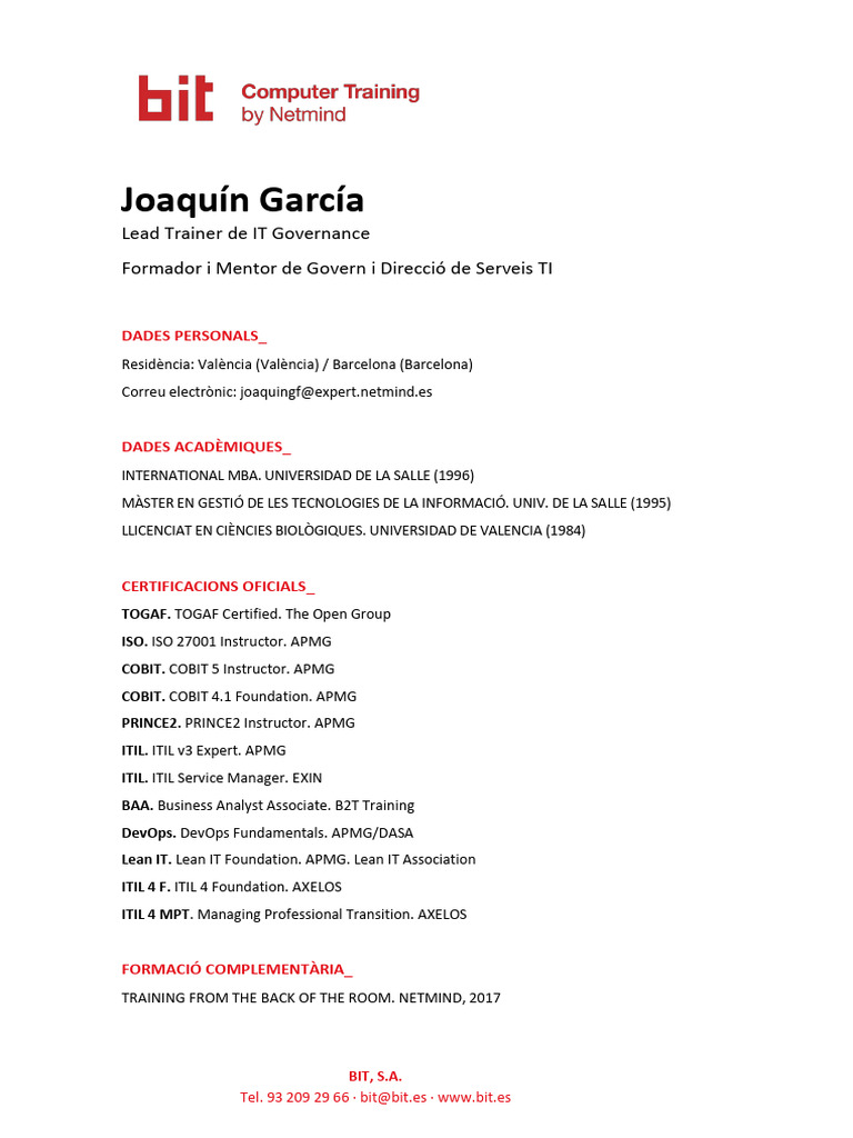 CV JGF | PDF