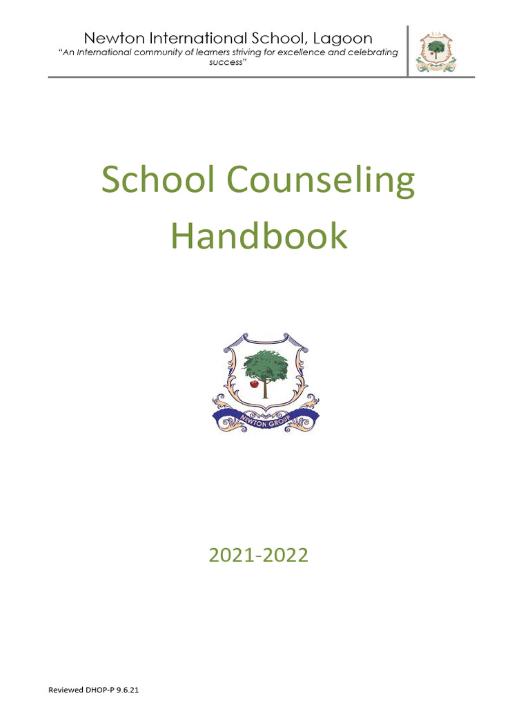 School Counseling Handbook WS NISL | PDF | School Counselor ...