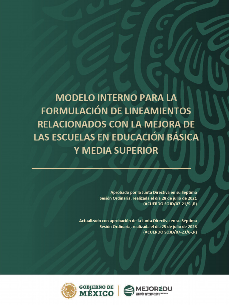 Lineamientos para la Mejora Educativa | PDF | Aprendizaje | Plan de ...