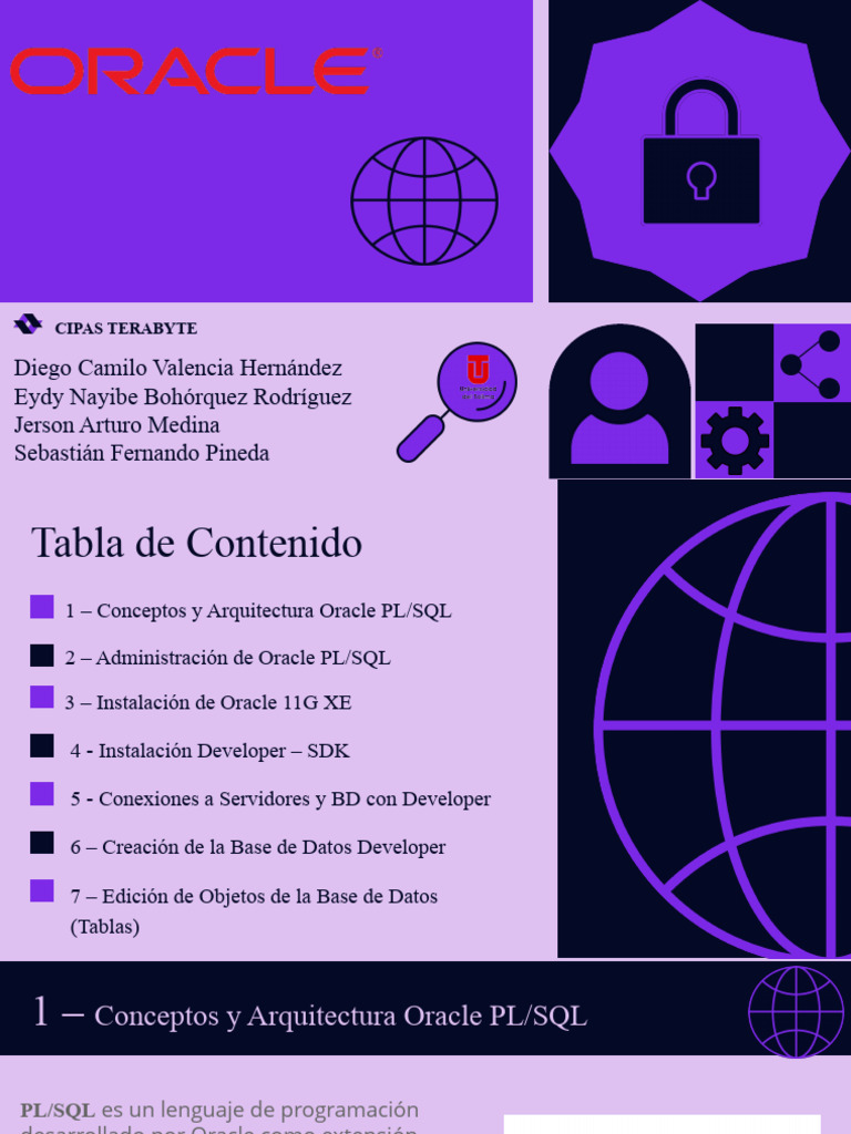 Conceptos, Arquitectura, Administración y Configuración Inicial Oracle ... Conceptos, Arquitectura, Administración y Configuración Inicial Oracle ...