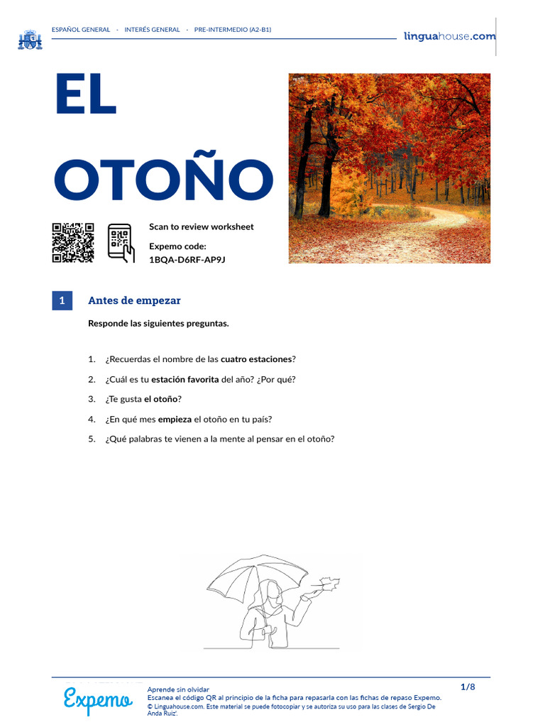 El Otoño Castellano Spanish Student | PDF | Otoño