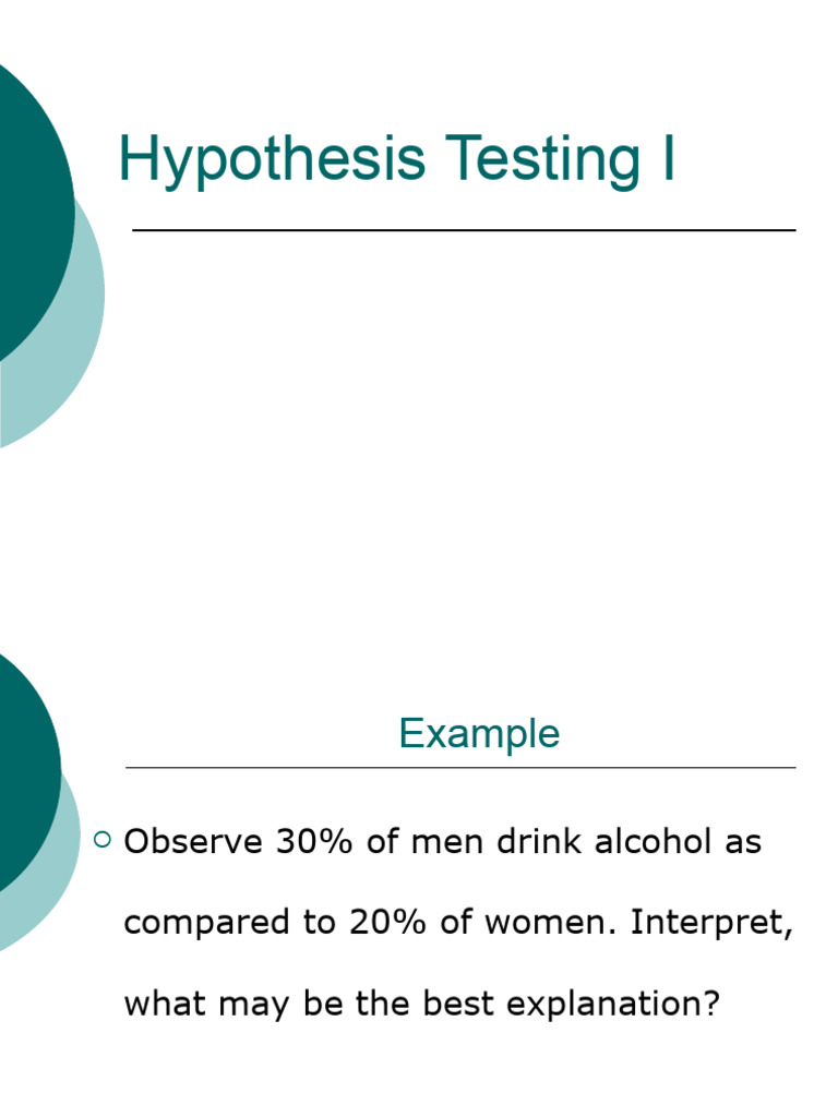 Topic 5a - Hypothesis Testing I | PDF | Type I And Type Ii Errors ...