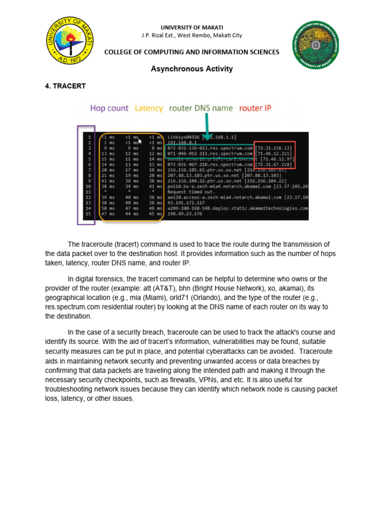 TRACERT | PDF | Computers