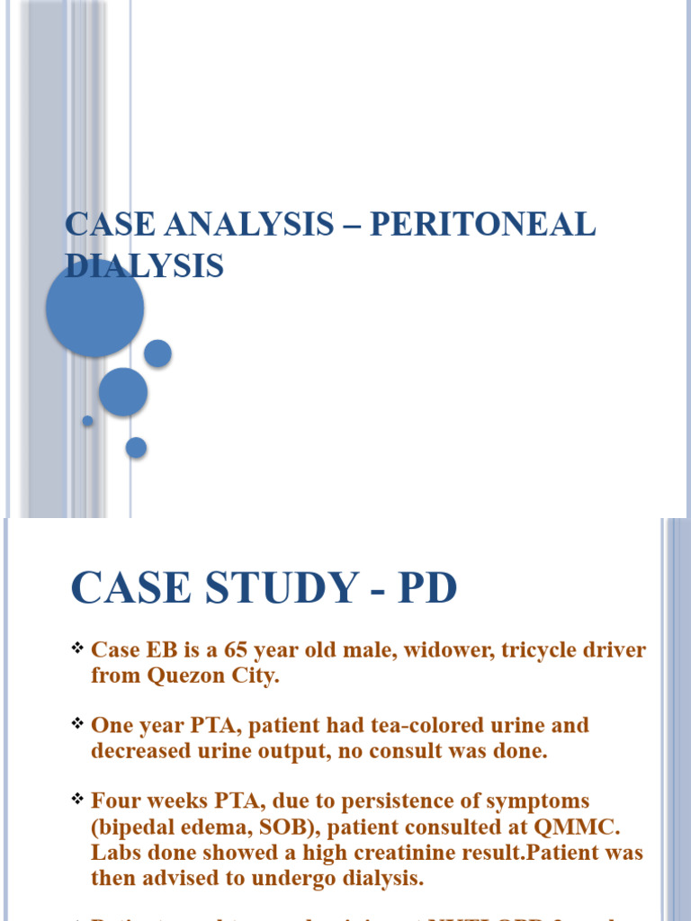 3 Peritoneal Dialysis | PDF | Nutrition | Diet & Nutrition