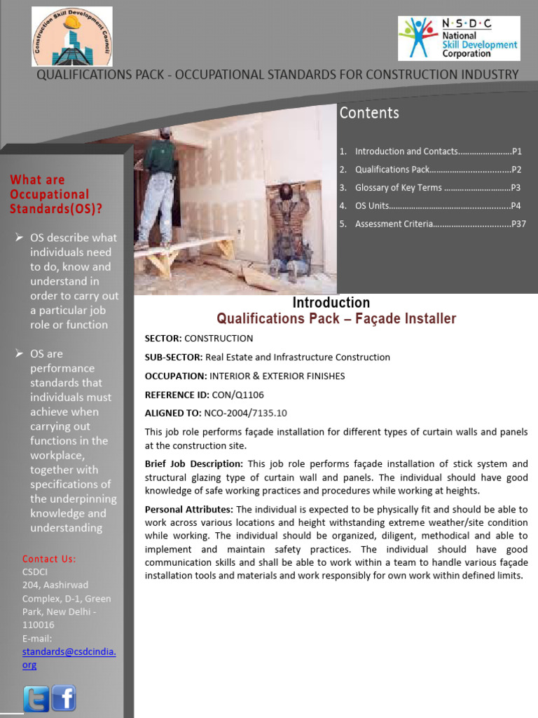 QP - Facade Installer | PDF | Wall | Composite Material