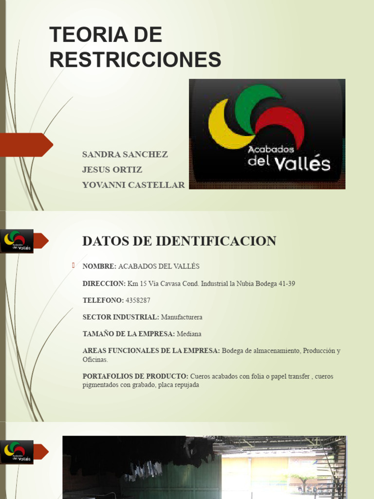 TEORIA DE RESTRICCIONES NUEVO | PDF
