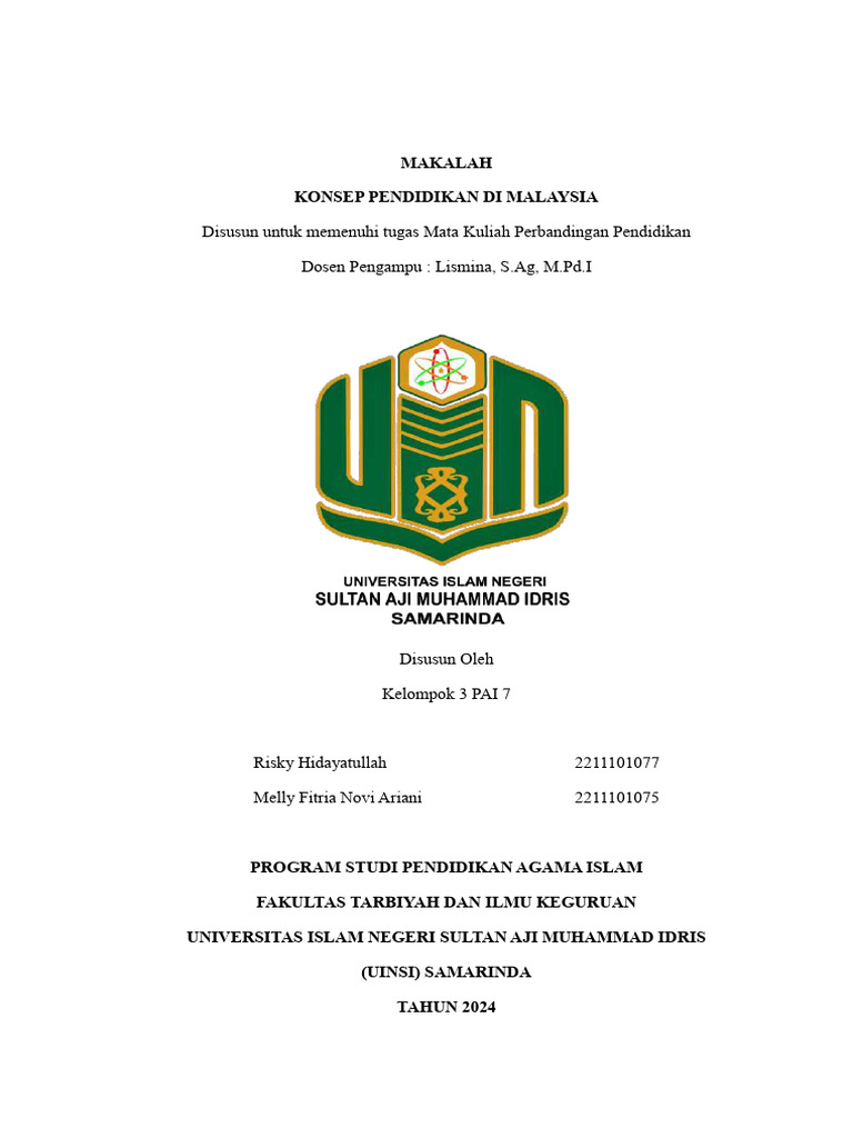 Kel 3 Perbandingan Pendidikan Malaysia Revs | PDF | Karier & Perkembangan