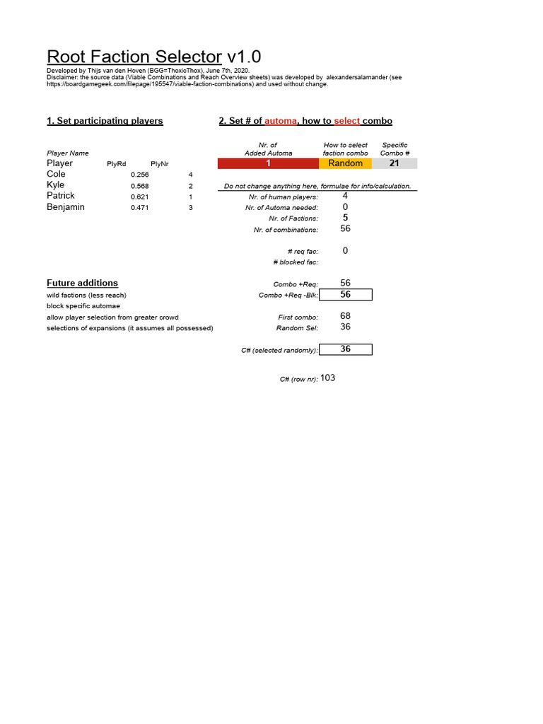 Root Faction Setup Guide | PDF | Birds